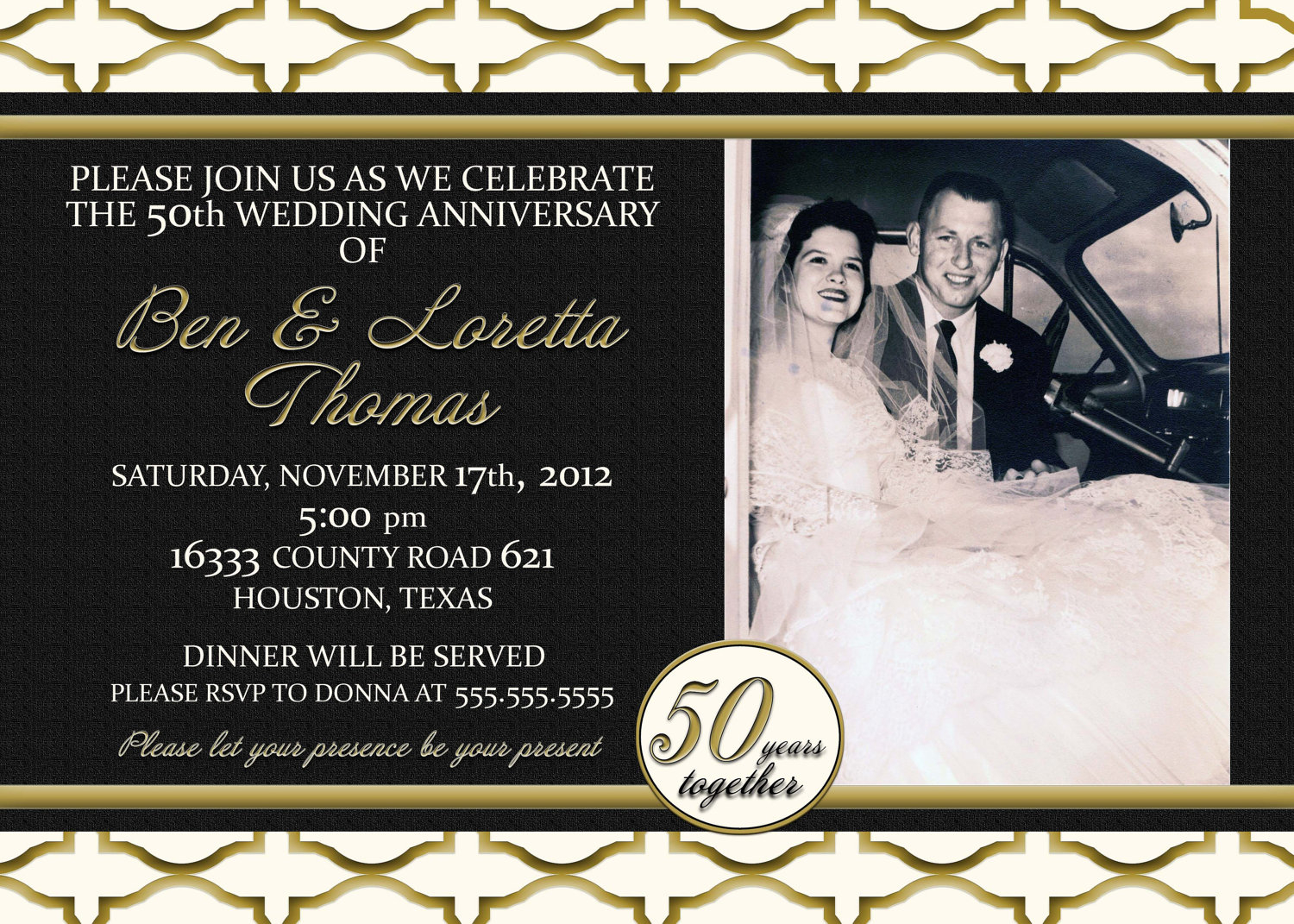 27+ Pretty Photo of 50Th Wedding Anniversary Invitations - regiosfera.com