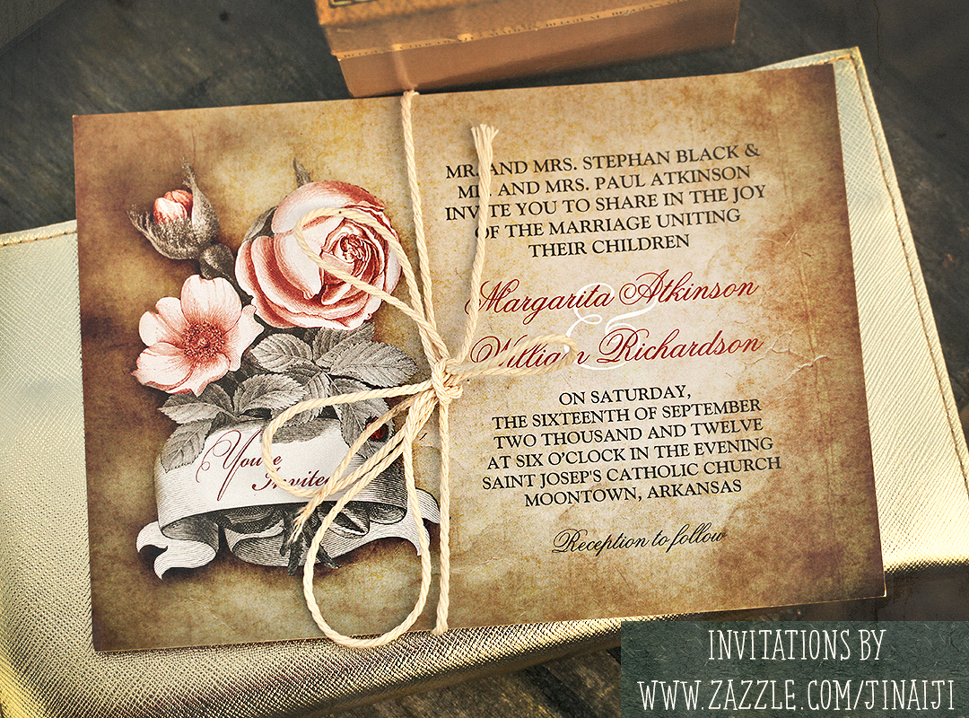 37+ Beautiful Picture of Antique Wedding Invitations - regiosfera.com