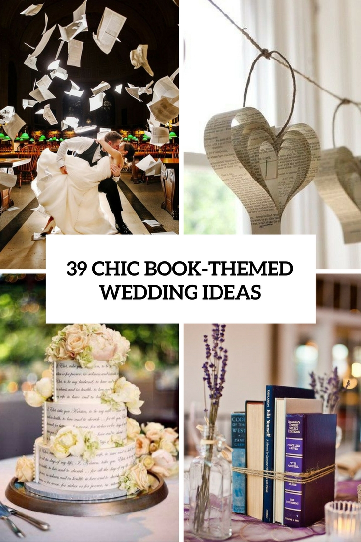 Exclusive Photo of Books Wedding Decor - regiosfera.com