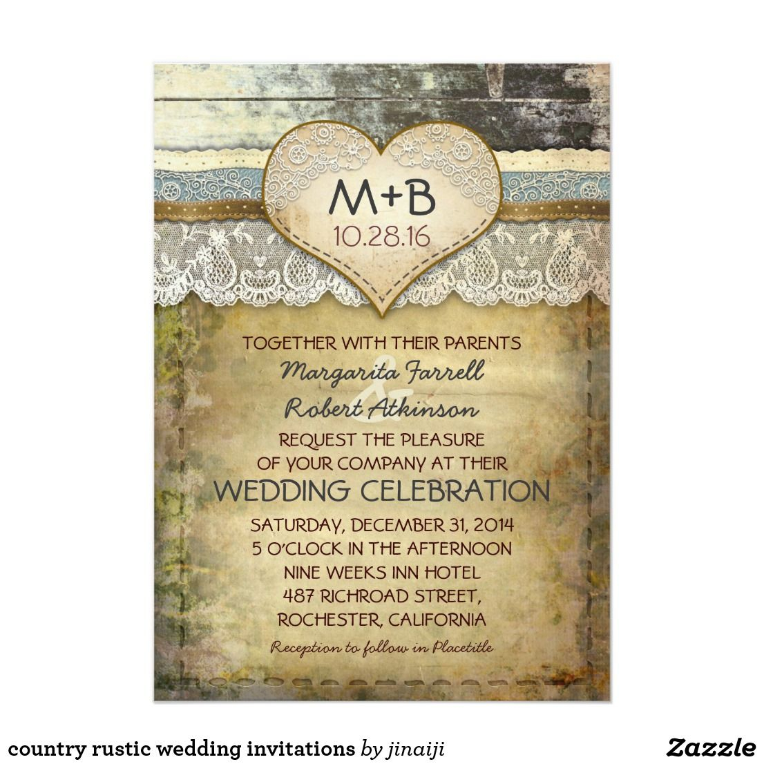 35+ Creative Photo of Country Rustic Wedding Invitations - regiosfera.com