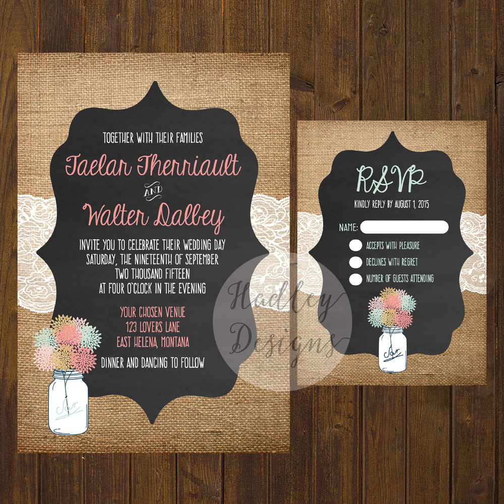 35+ Creative Photo of Country Rustic Wedding Invitations - regiosfera.com