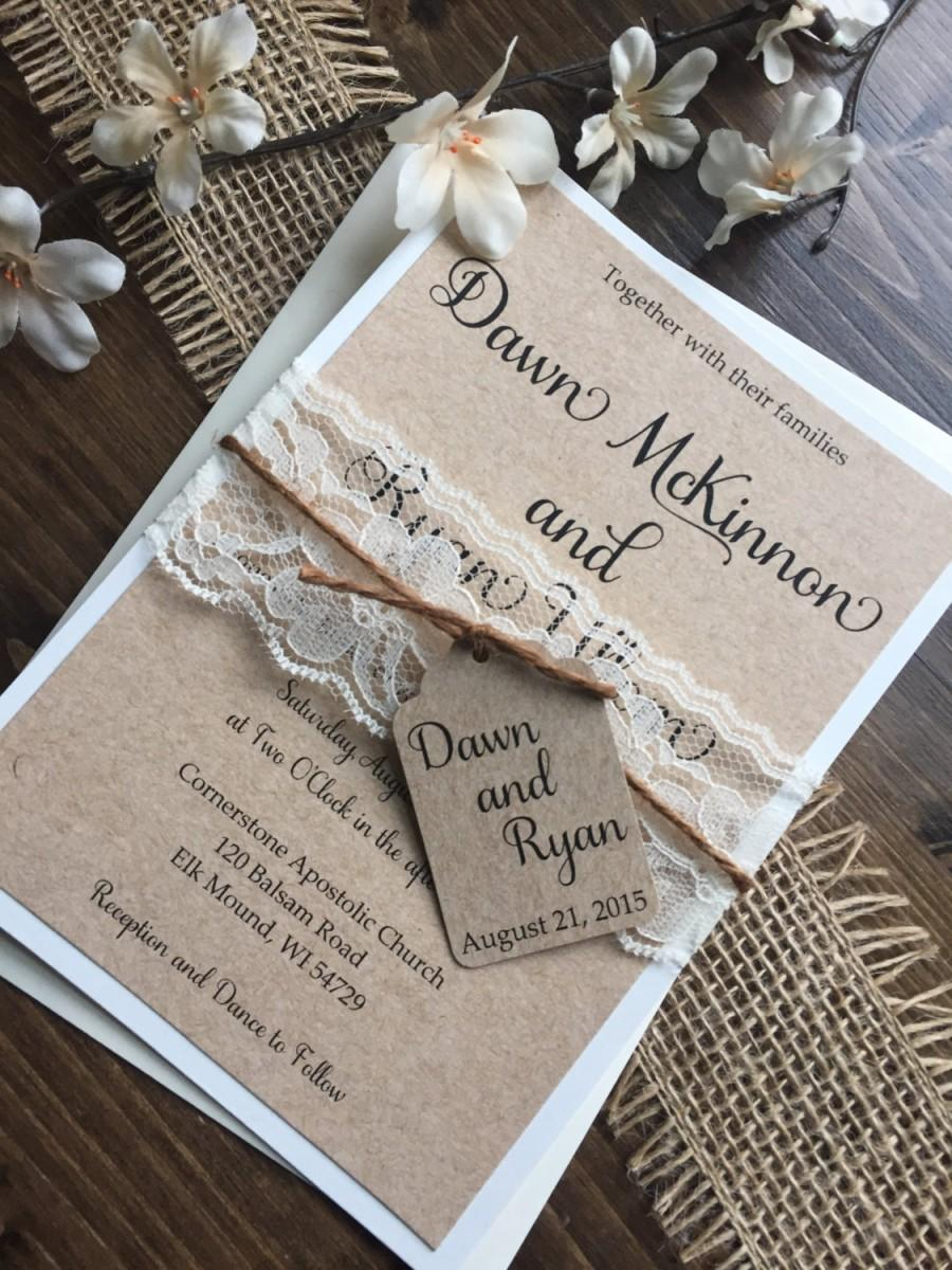 35+ Creative Photo of Country Rustic Wedding Invitations - regiosfera.com