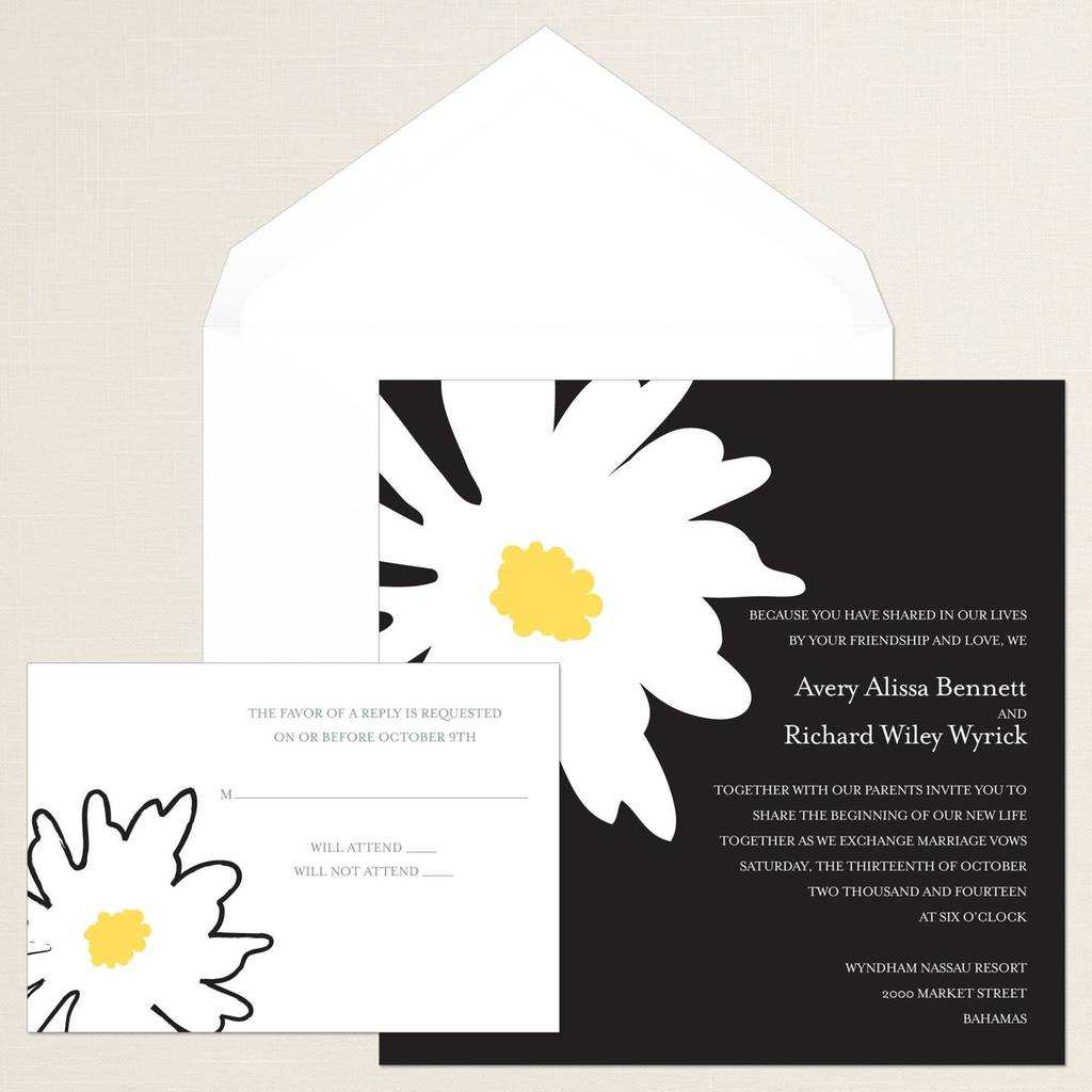 35+ Amazing Picture of Daisy Wedding Invitations - regiosfera.com