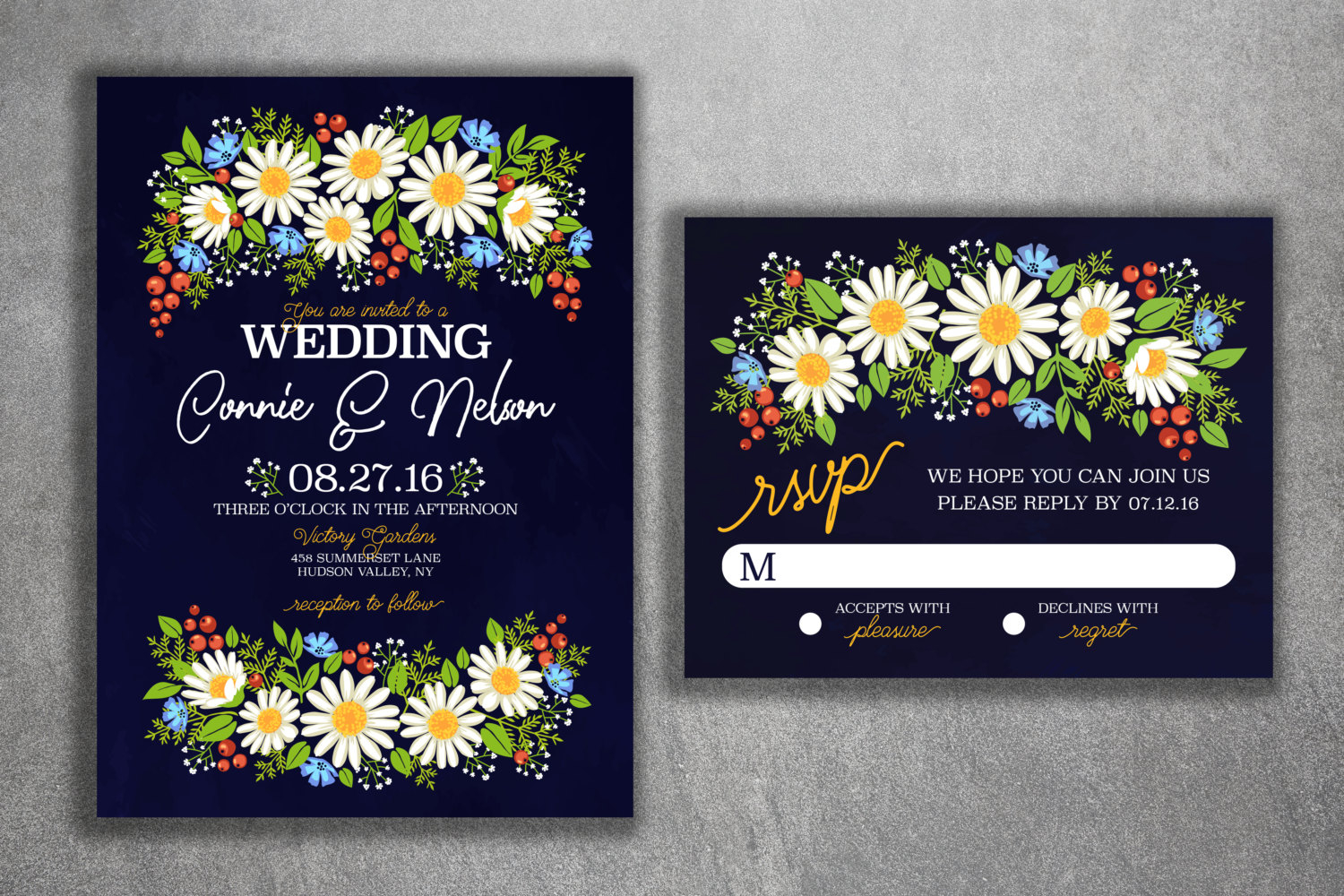 35+ Amazing Picture of Daisy Wedding Invitations - regiosfera.com