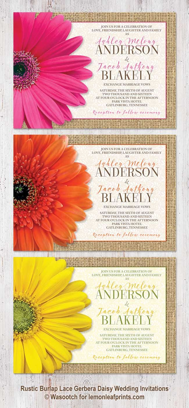 35+ Amazing Picture of Daisy Wedding Invitations - regiosfera.com