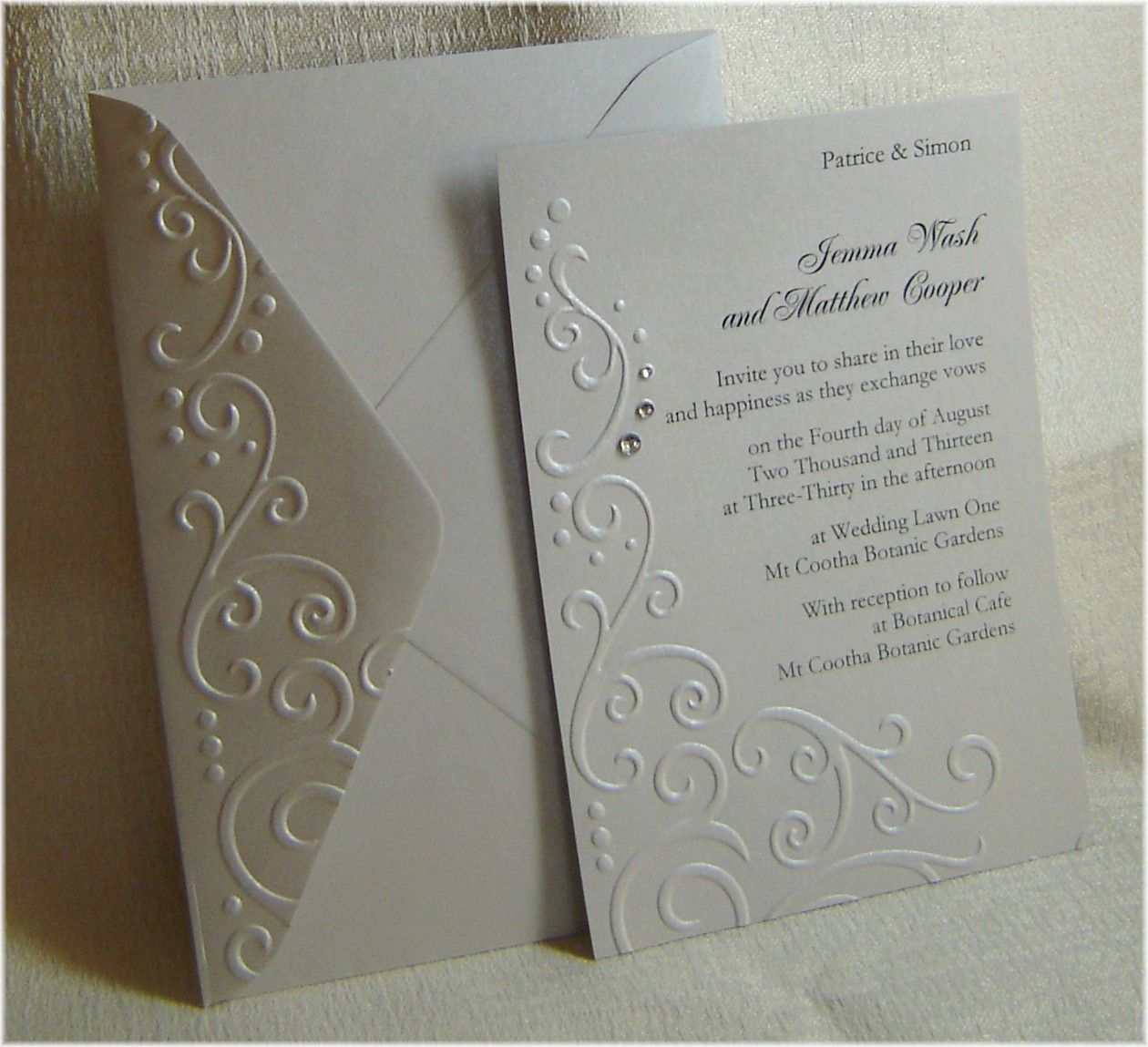30+ Exclusive Image of Embossed Wedding Invitations - regiosfera.com