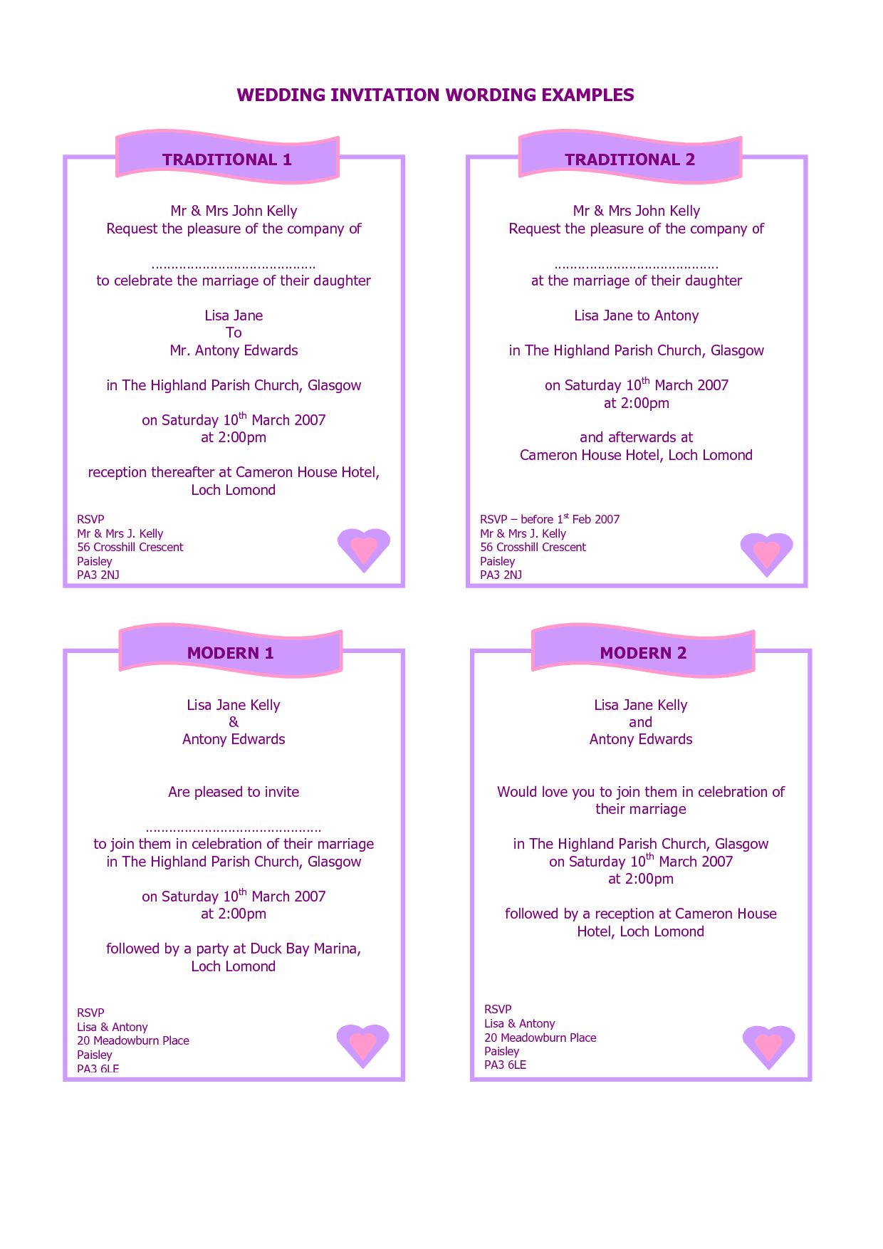 30+ Best Photo of Examples Of Wedding Invitations - regiosfera.com