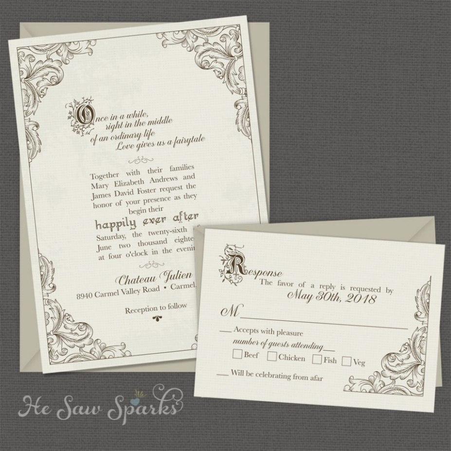 30+ Excellent Picture of Fairytale Wedding Invitations - regiosfera.com
