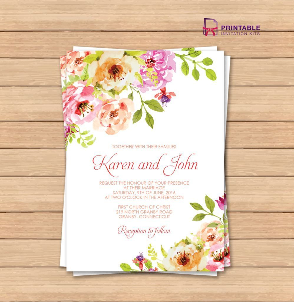 35+ Exclusive Image of Free Printable Wedding Invitation Templates For ...