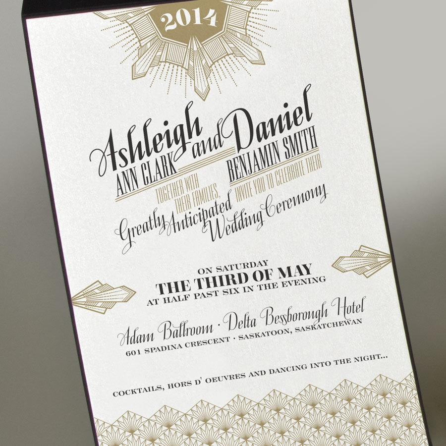 30+ Excellent Photo of Great Gatsby Wedding Invitations - regiosfera.com