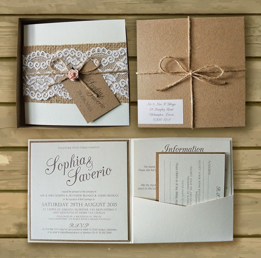 37+ Amazing Picture of Kraft Wedding Invitations - regiosfera.com