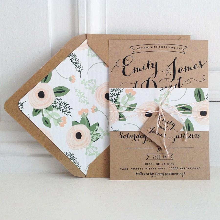 37+ Amazing Picture of Kraft Wedding Invitations - regiosfera.com