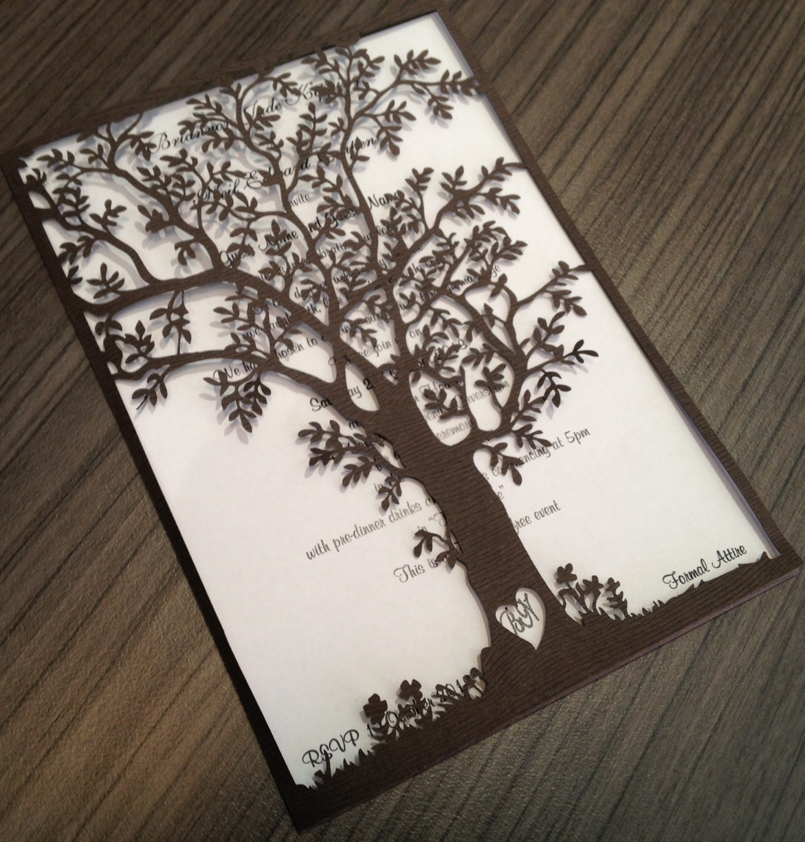 32+ Best Image of Laser Cut Tree Wedding Invitations - regiosfera.com