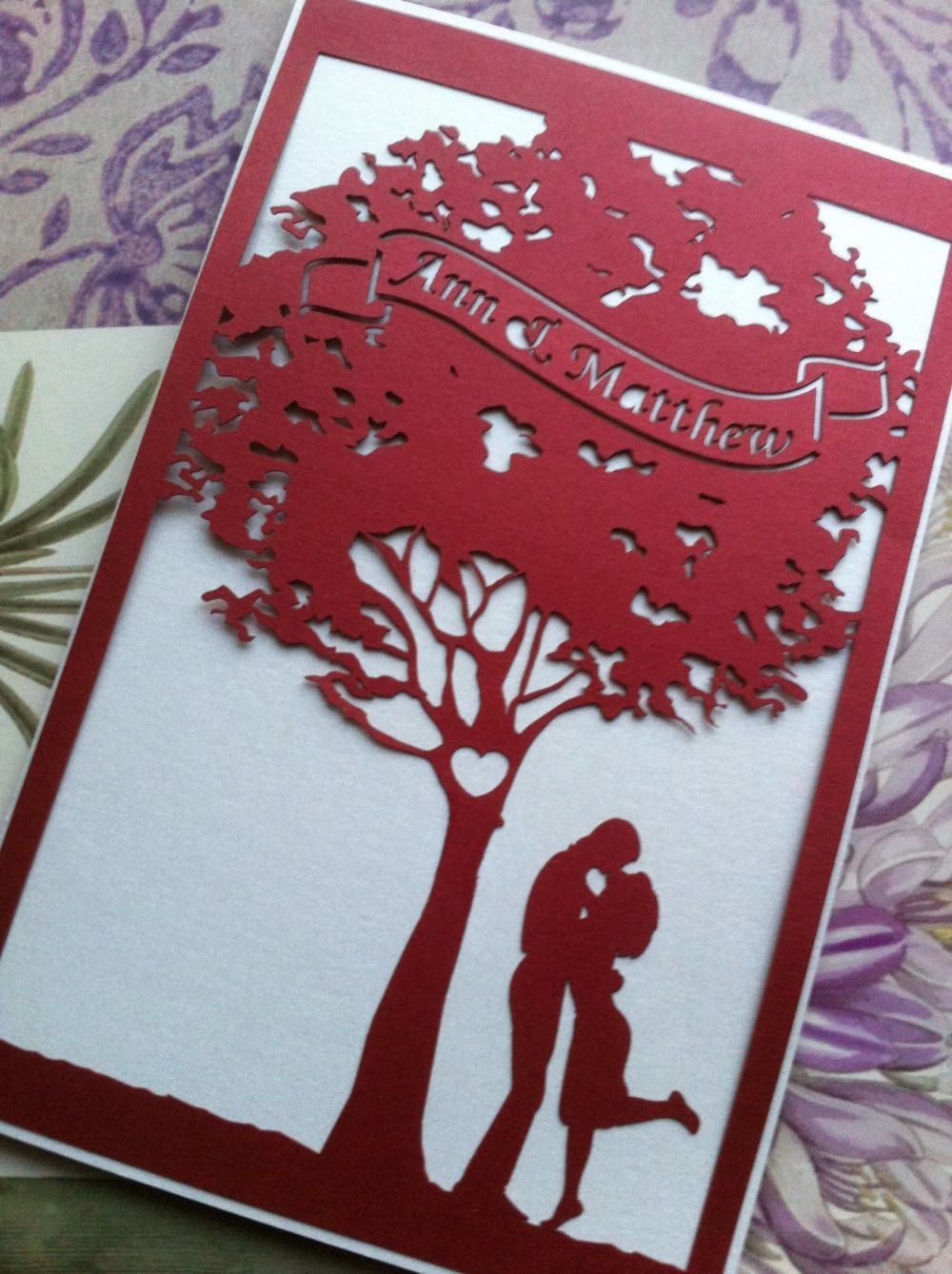 32+ Best Image of Laser Cut Tree Wedding Invitations - regiosfera.com