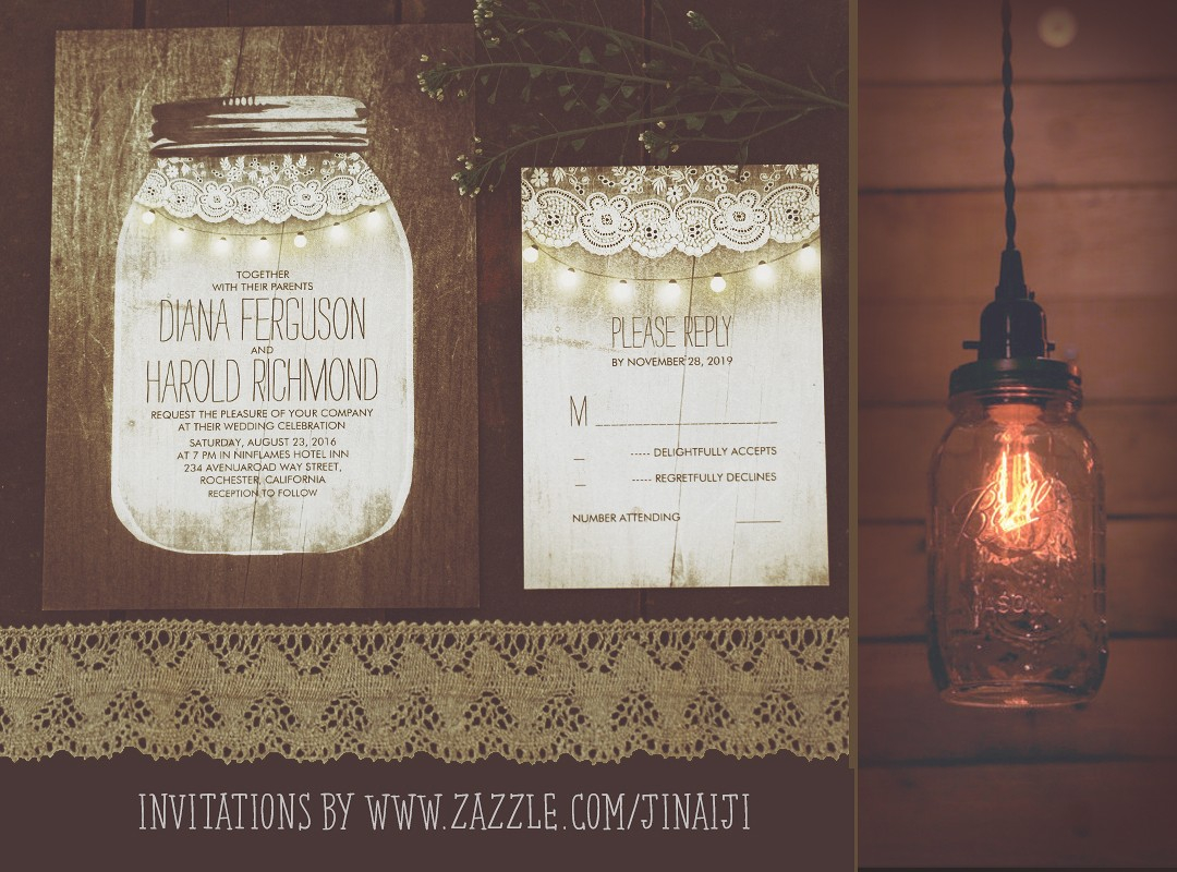 37+ Brilliant Photo of Mason Jar Wedding Invitation Kits - regiosfera.com