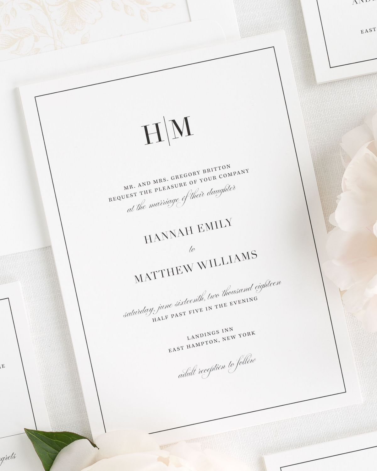 30+ Great Picture of Monogram Wedding Invitations - regiosfera.com