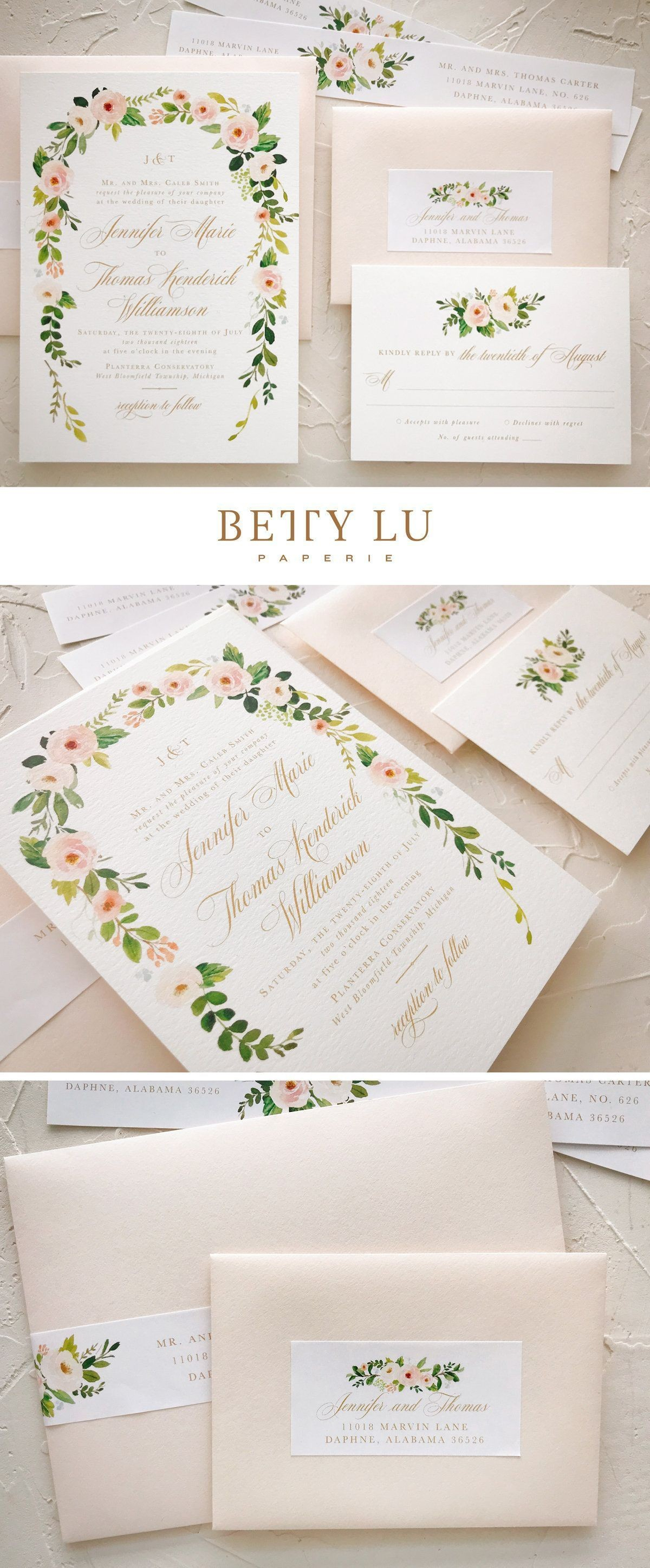 35+ Elegant Photo of Peach Wedding Invitations - regiosfera.com