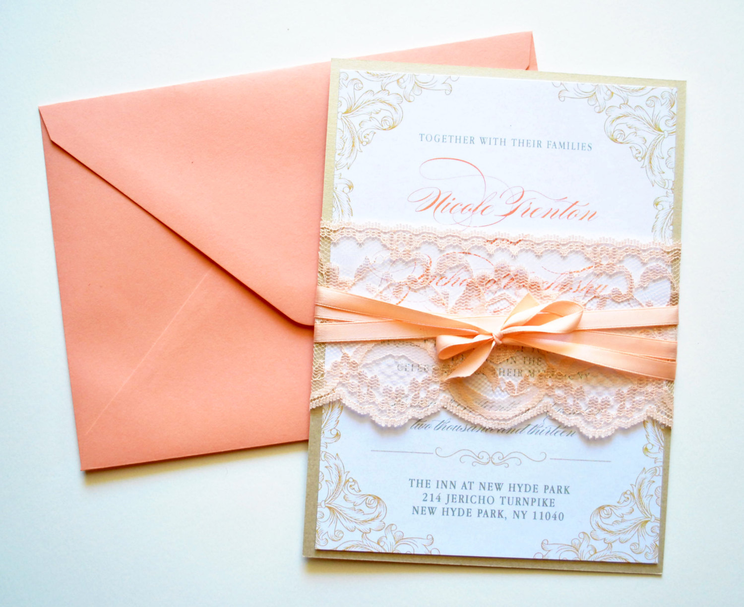 35+ Elegant Photo of Peach Wedding Invitations - regiosfera.com