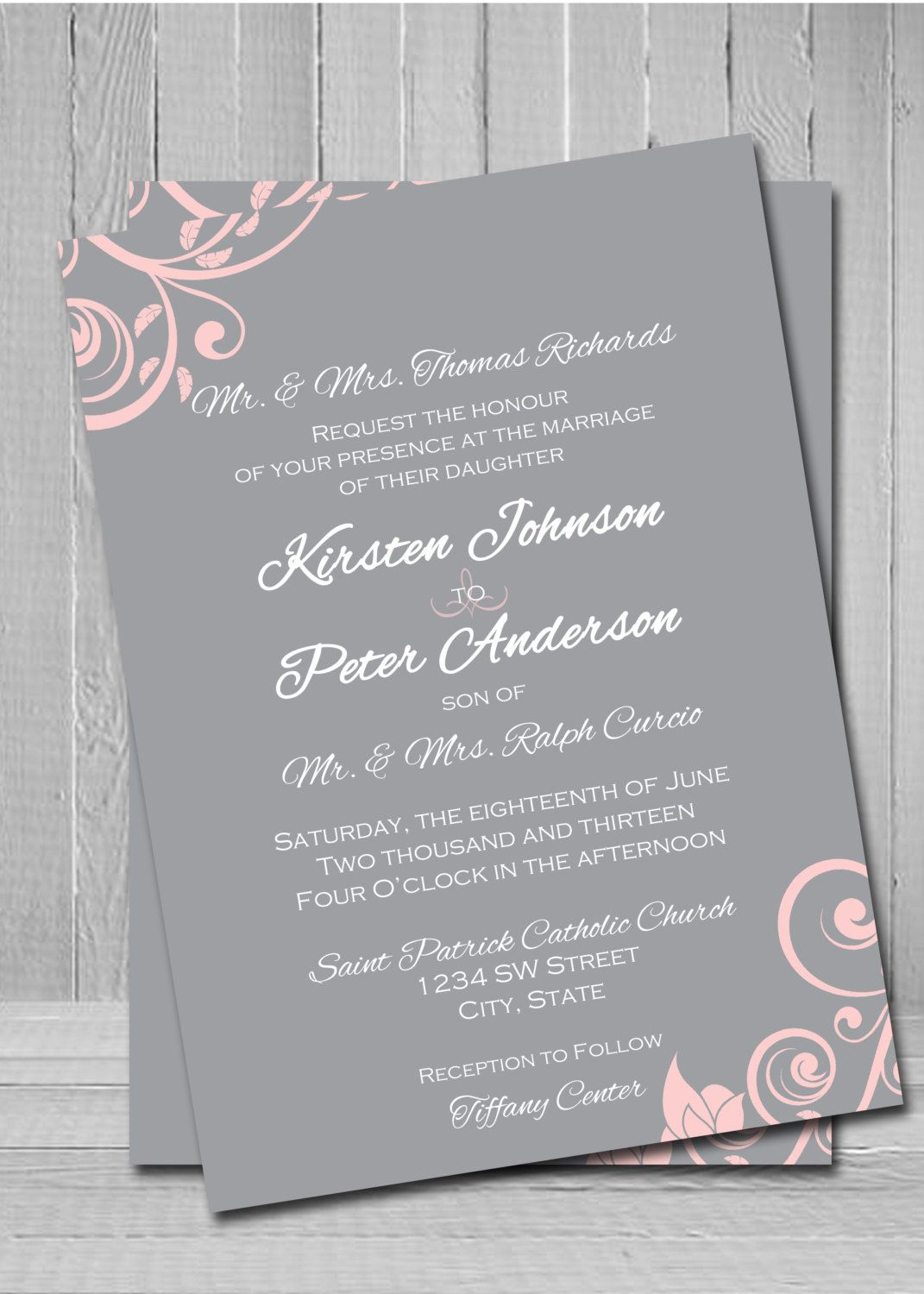 32+ Inspired Photo of Pink Wedding Invitations - regiosfera.com