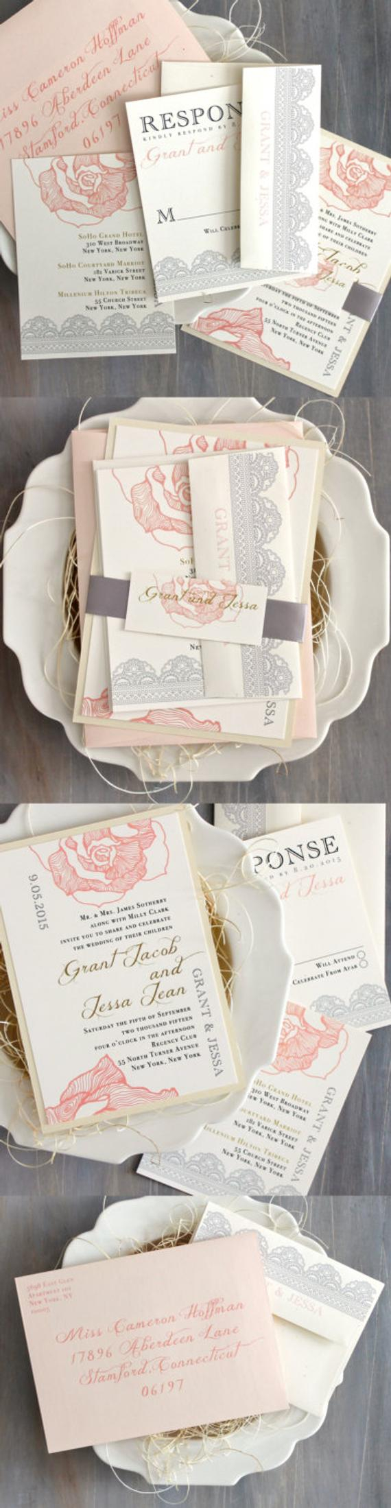 32+ Inspired Photo of Pink Wedding Invitations - regiosfera.com