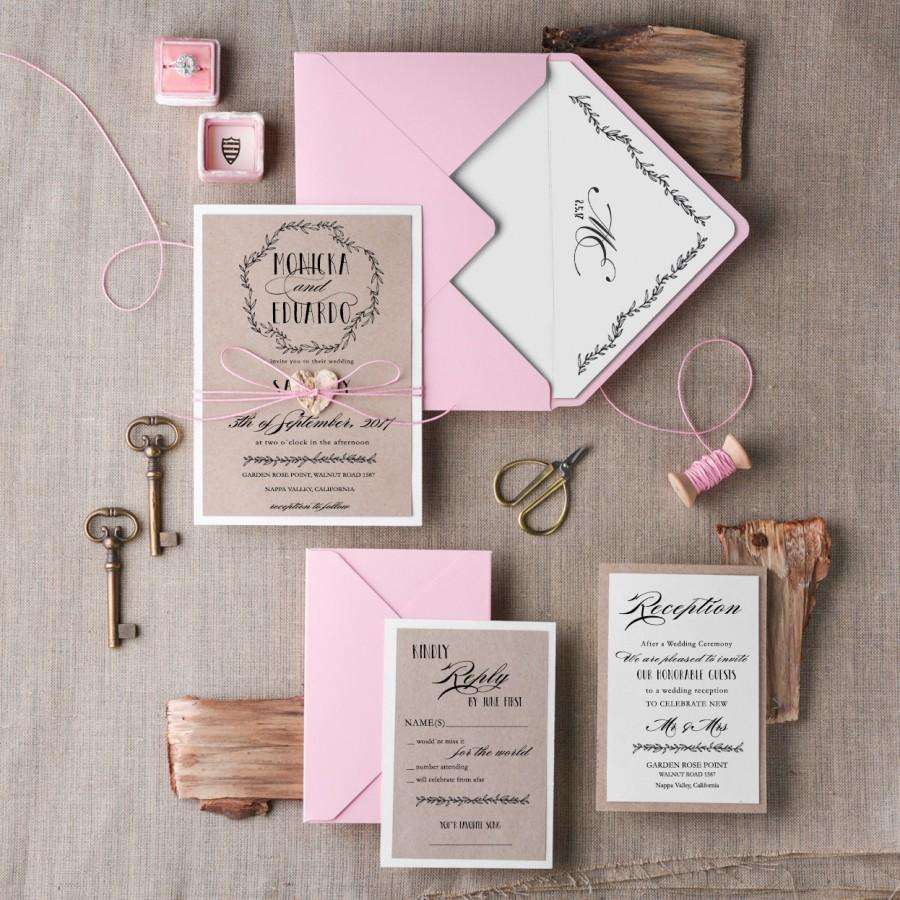 32+ Inspired Photo of Pink Wedding Invitations - regiosfera.com