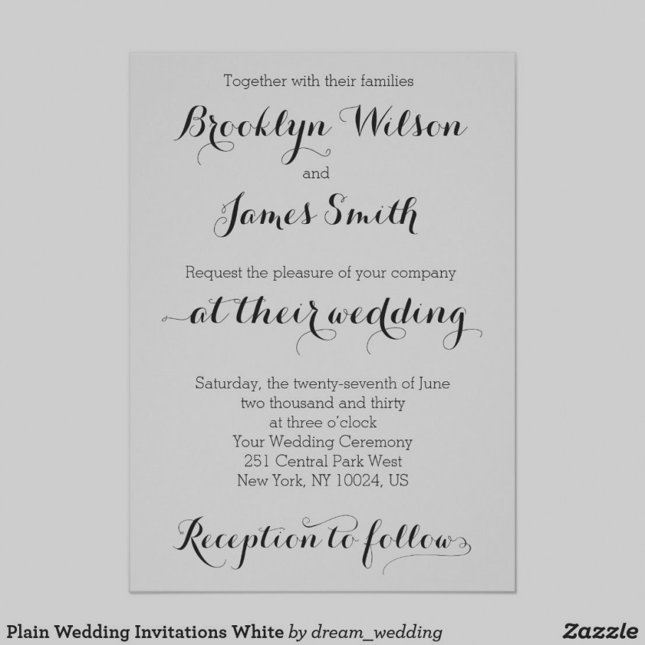 37+ Inspired Image of Plain Wedding Invitations - regiosfera.com