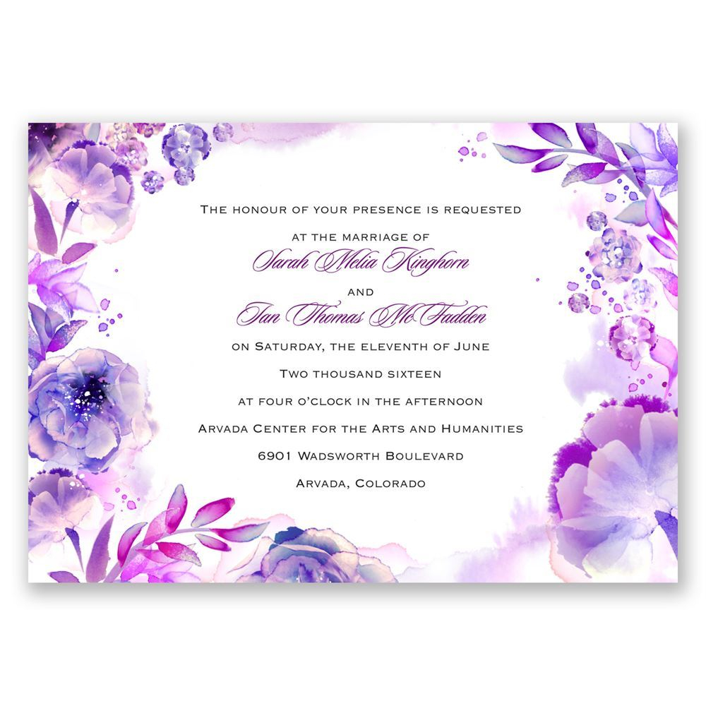 30+ Pretty Image of Purple And Silver Wedding Invitations - regiosfera.com