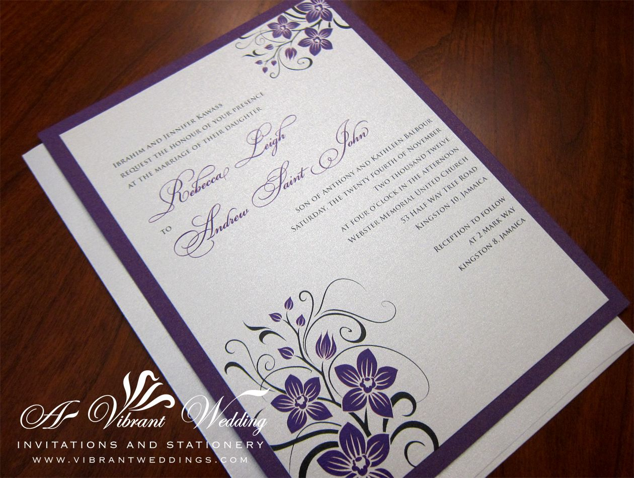 30+ Pretty Image of Purple And Silver Wedding Invitations - regiosfera.com