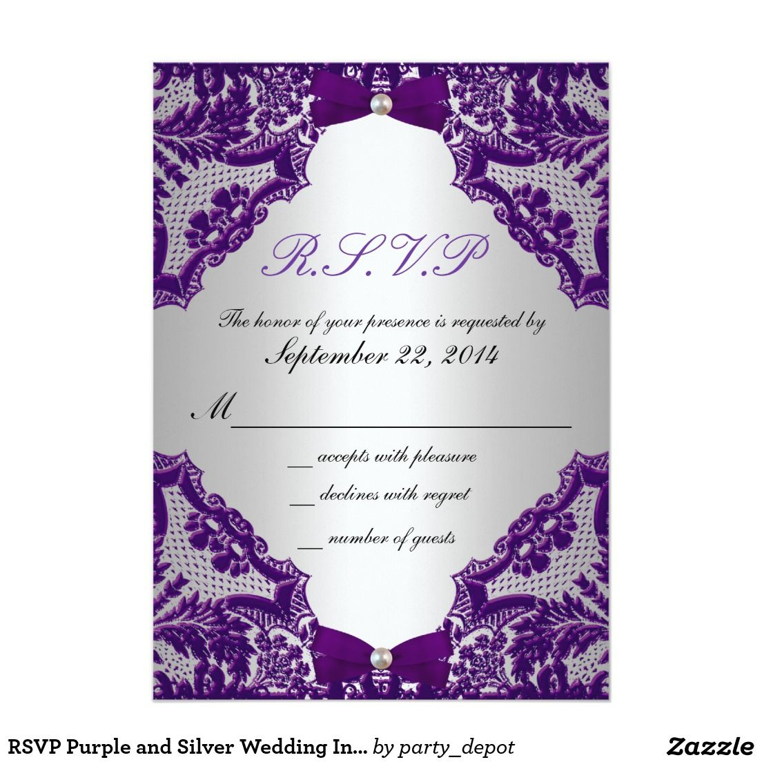 30+ Pretty Image of Purple And Silver Wedding Invitations - regiosfera.com