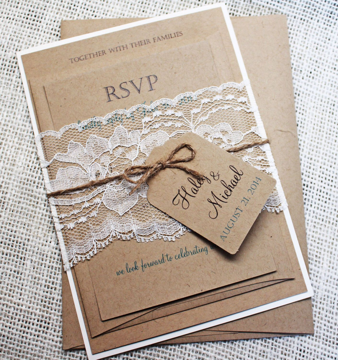 37+ Inspired Picture of Rustic Chic Wedding Invitations Diy ...