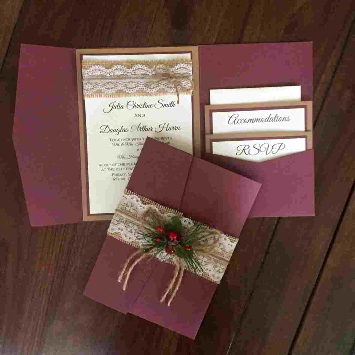 37+ Inspired Picture of Rustic Chic Wedding Invitations Diy ...