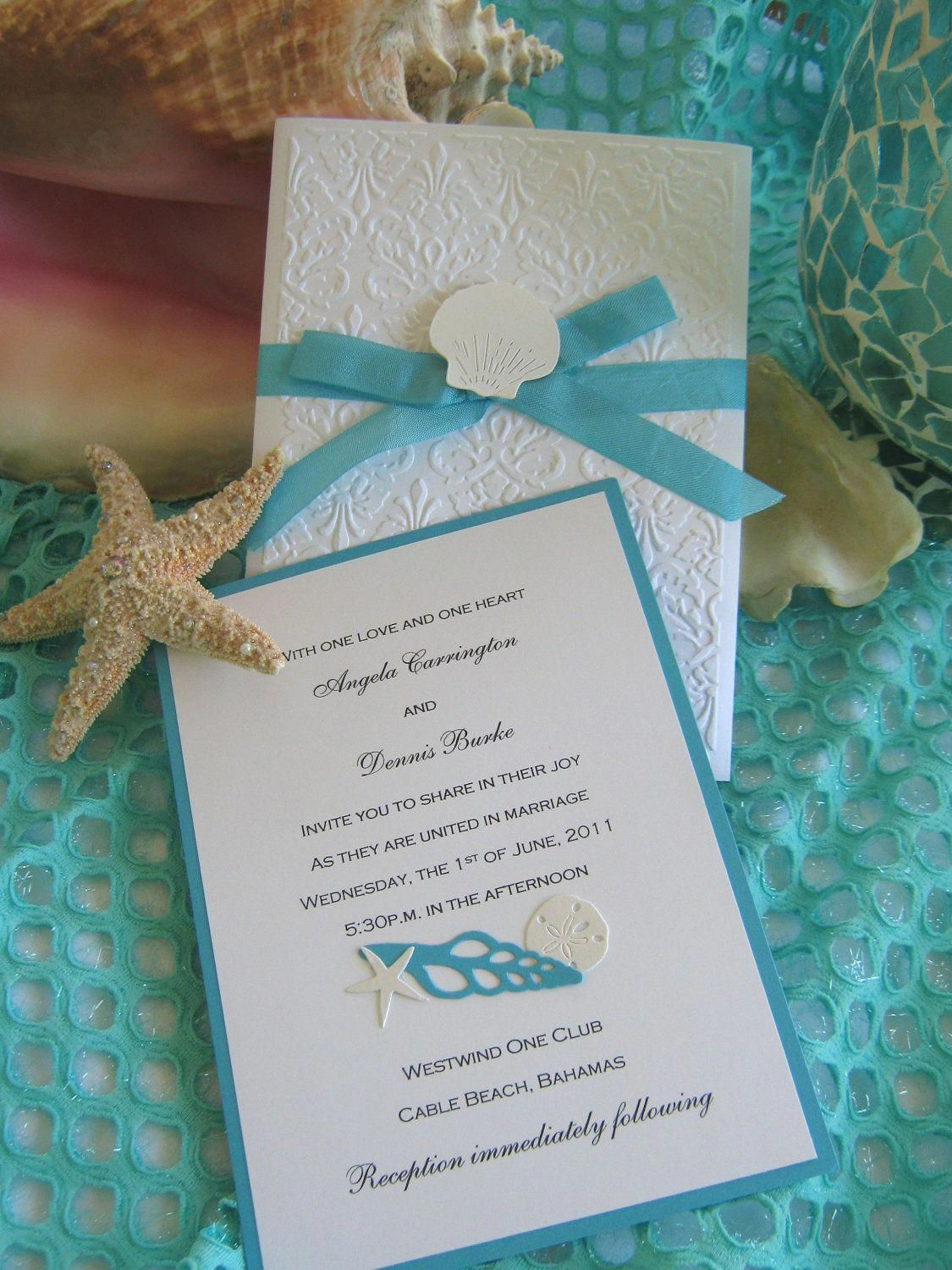 35+ Great Image of Seashell Wedding Invitations - regiosfera.com
