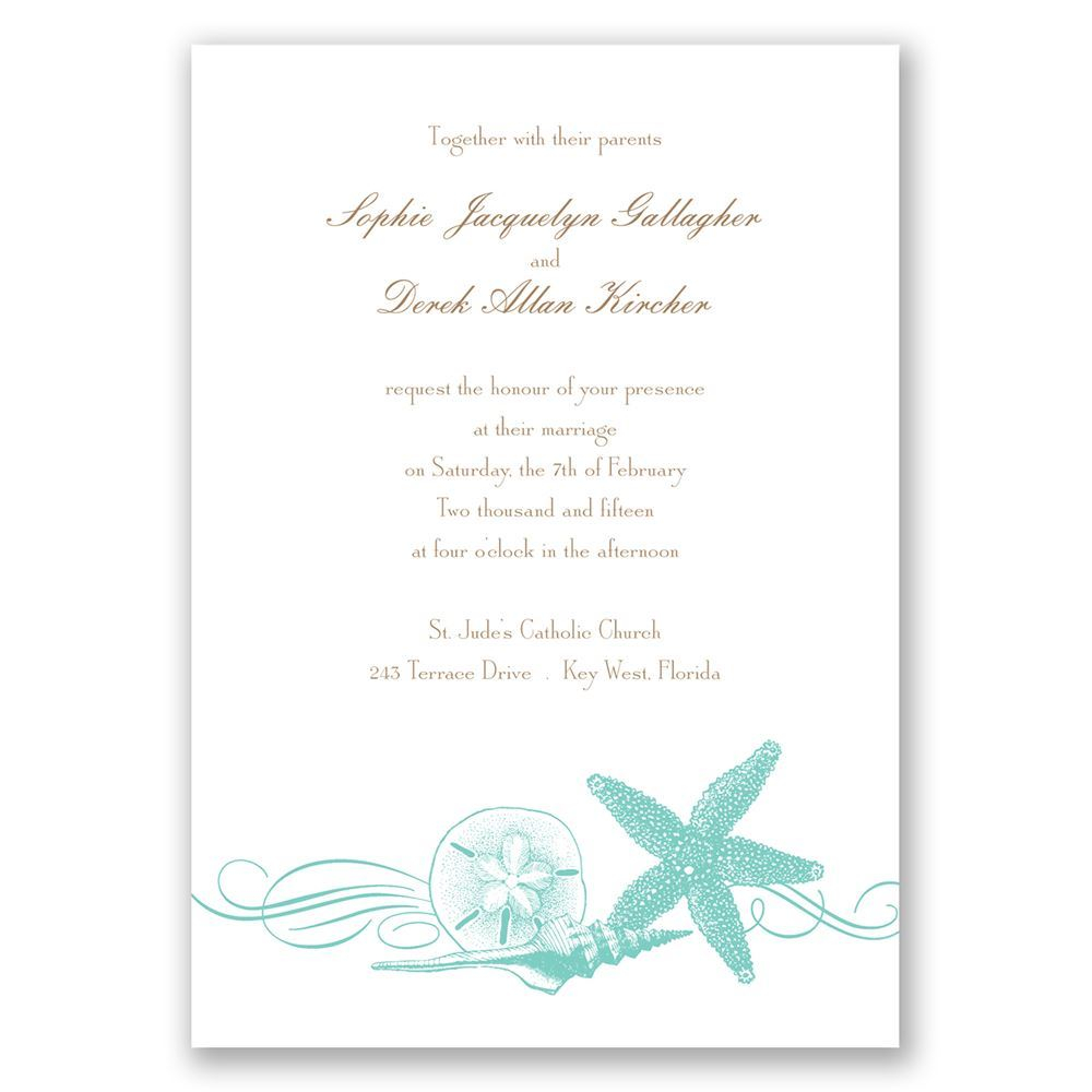 35+ Great Image of Seashell Wedding Invitations - regiosfera.com