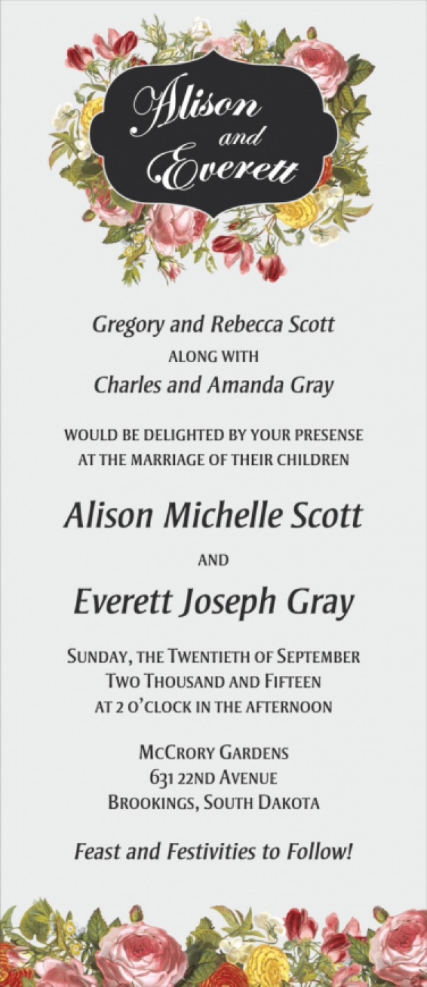 Traditional Wedding Invitation Traditional Wedding Invitation Set ...