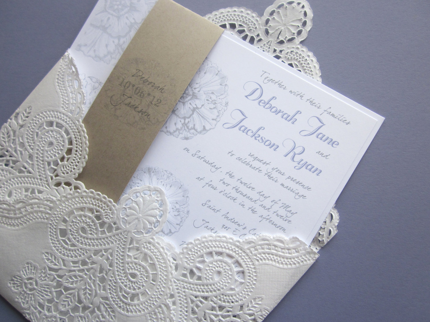 30+ Exclusive Image of Vintage Lace Wedding Invitations - regiosfera.com