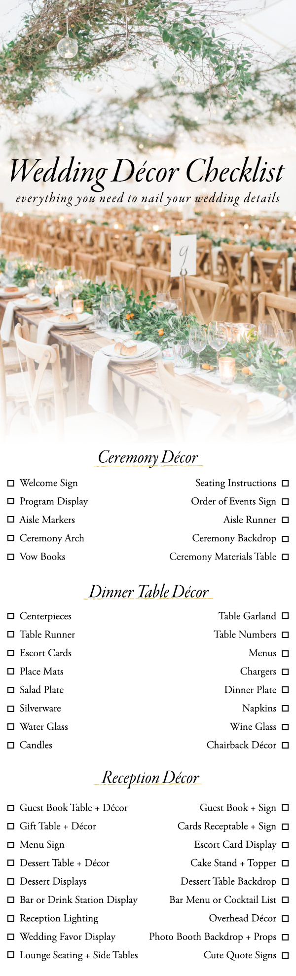 Inspired Image of Wedding Decor List - regiosfera.com