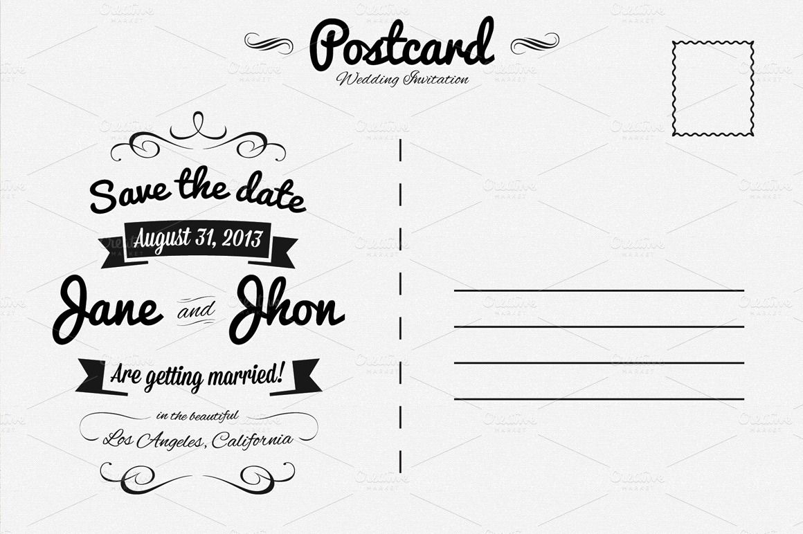 32+ Creative Photo of Wedding Invitation Postcards - regiosfera.com