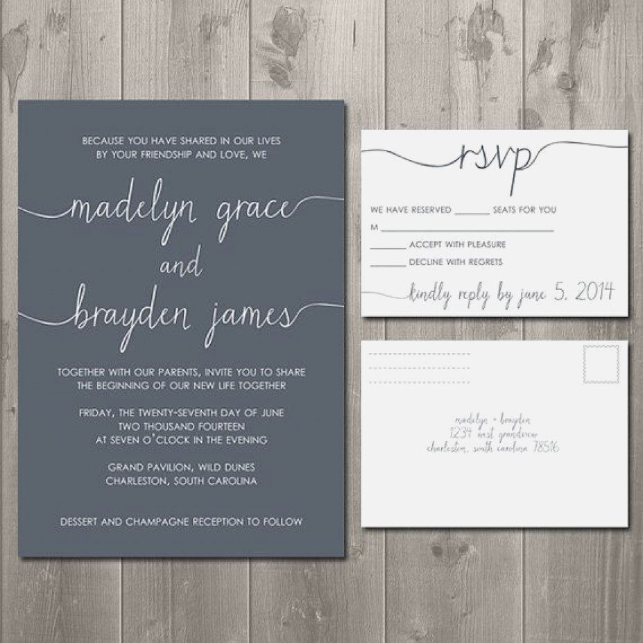 35+ Exclusive Picture of Wedding Invitations With Rsvp Included ...