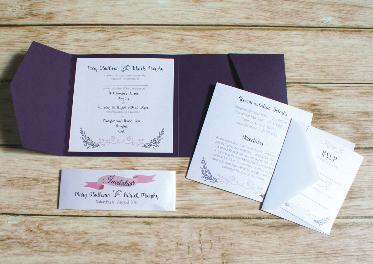 30+ Elegant Photo of Wedding Pocket Invitations - regiosfera.com
