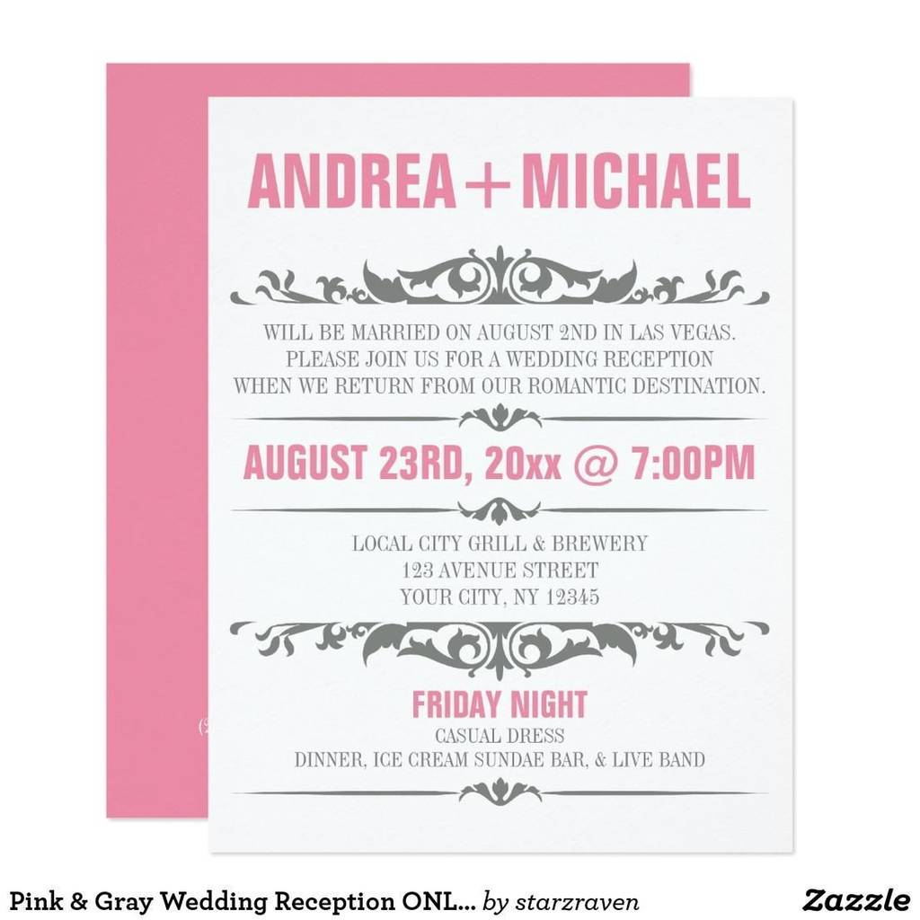 35+ Inspired Image of Wedding Reception Only Invitation Wording ...