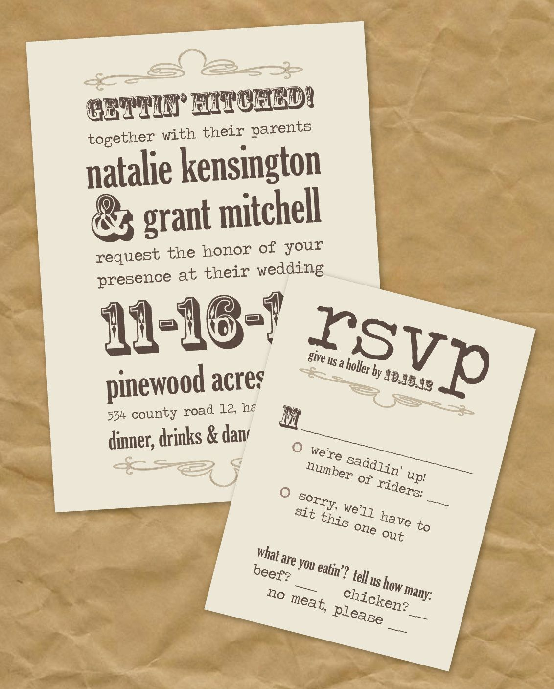 27+ Beautiful Image of Western Wedding Invitations - regiosfera.com