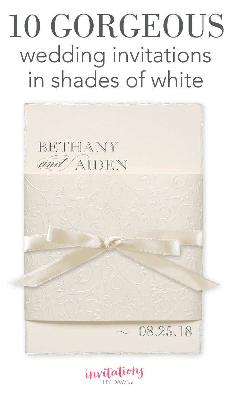 32+ Wonderful Picture of White Wedding Invitations - regiosfera.com