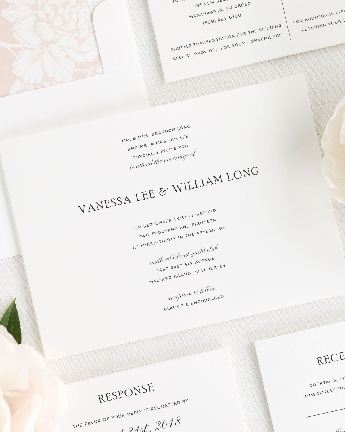 32+ Wonderful Picture of White Wedding Invitations - regiosfera.com
