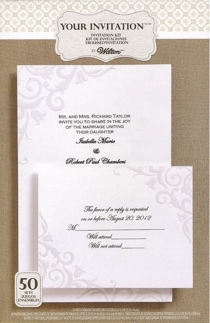 37+ Brilliant Picture of Wilton Wedding Invitation Kits - regiosfera.com