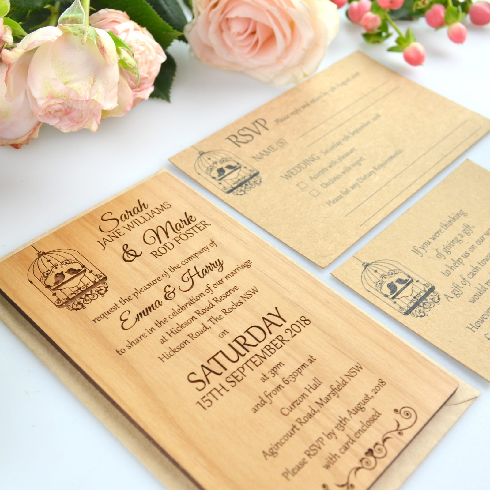 30+ Brilliant Photo of Wood Wedding Invitations - regiosfera.com