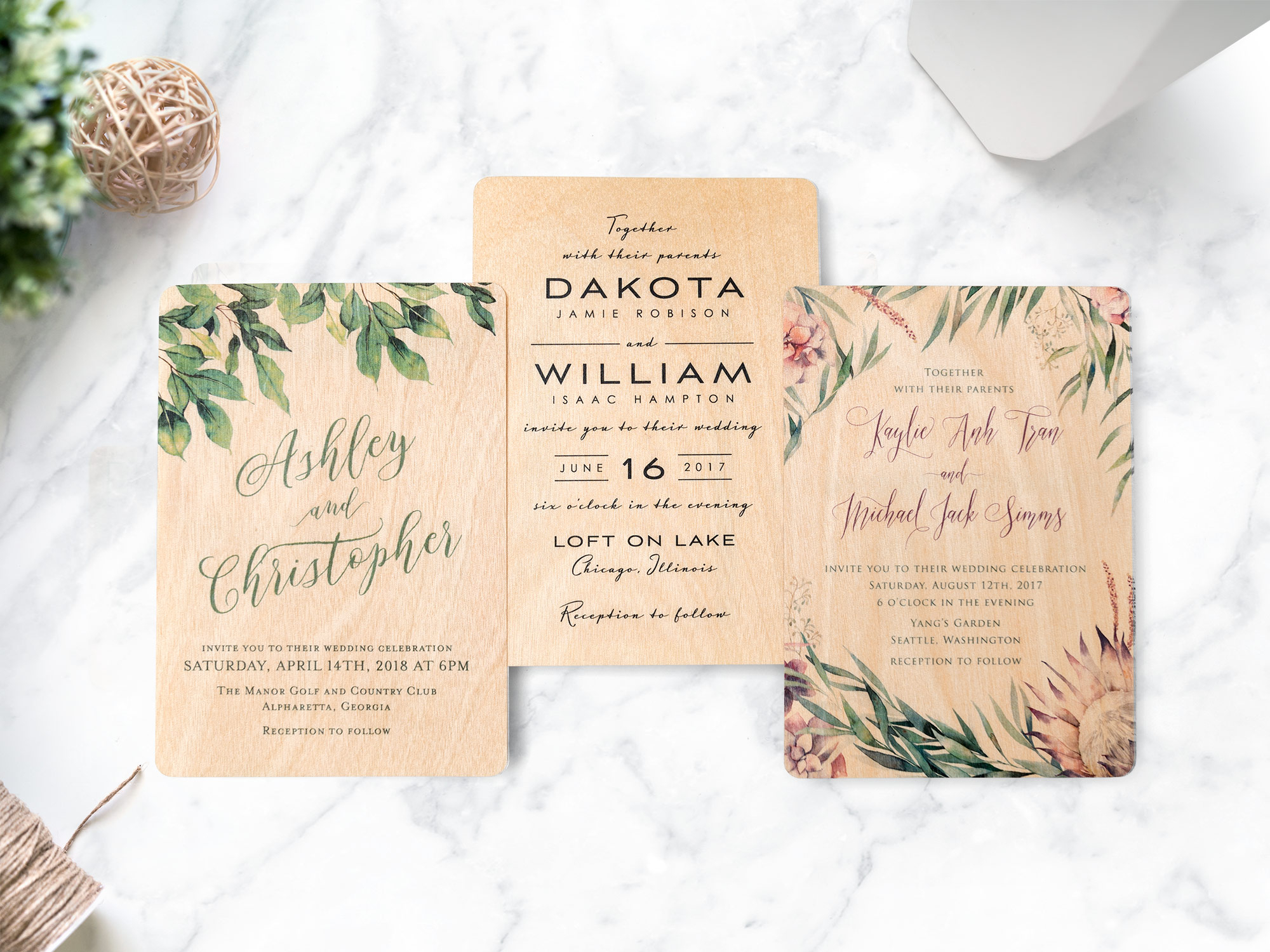 30+ Brilliant Photo of Wood Wedding Invitations - regiosfera.com